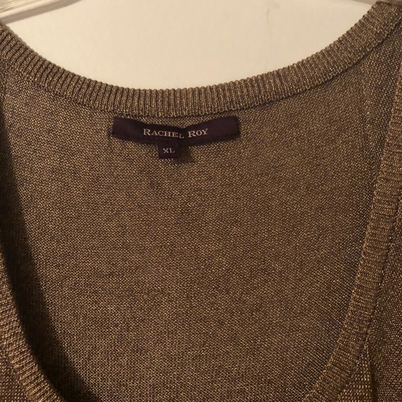 RACHEL Rachel Roy | Tops | Rachel Roy Metallic Gold Top | Poshmark